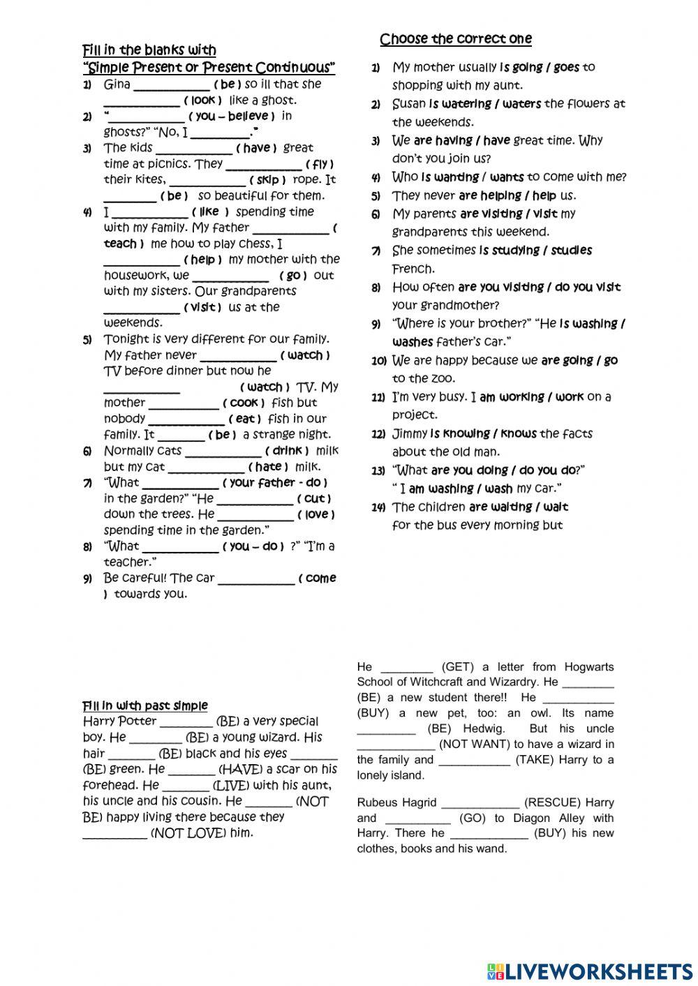 MIXED TENSES 9TH GRADE 6852393 | teacher_aydan