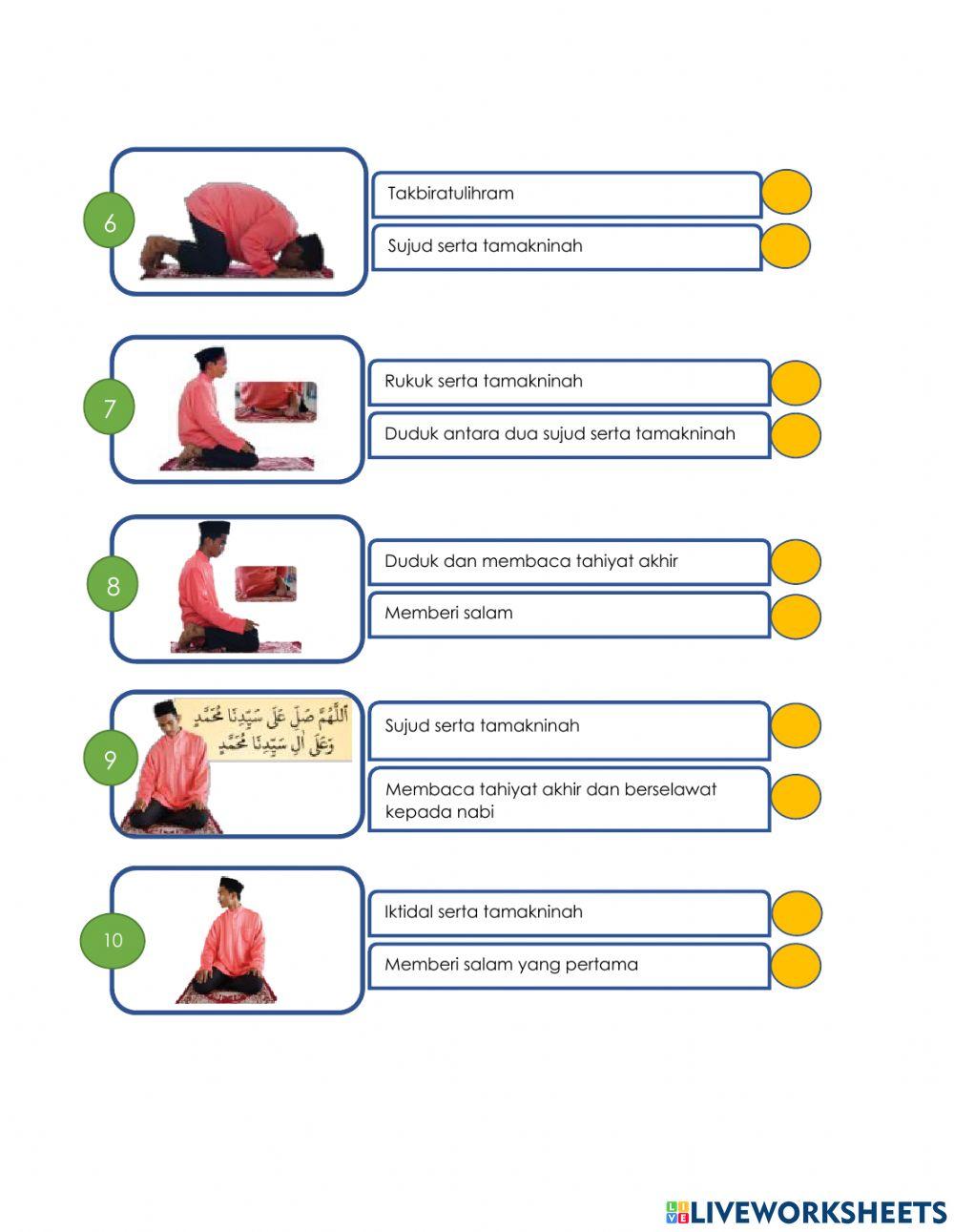RUKUN SOLAT online exercise for | Live Worksheets