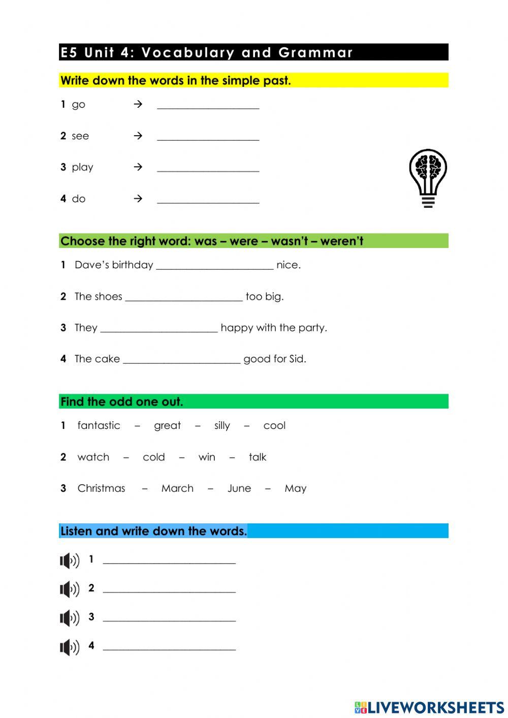 E5-u4-rl1 | Free Interactive Worksheets | 1940734