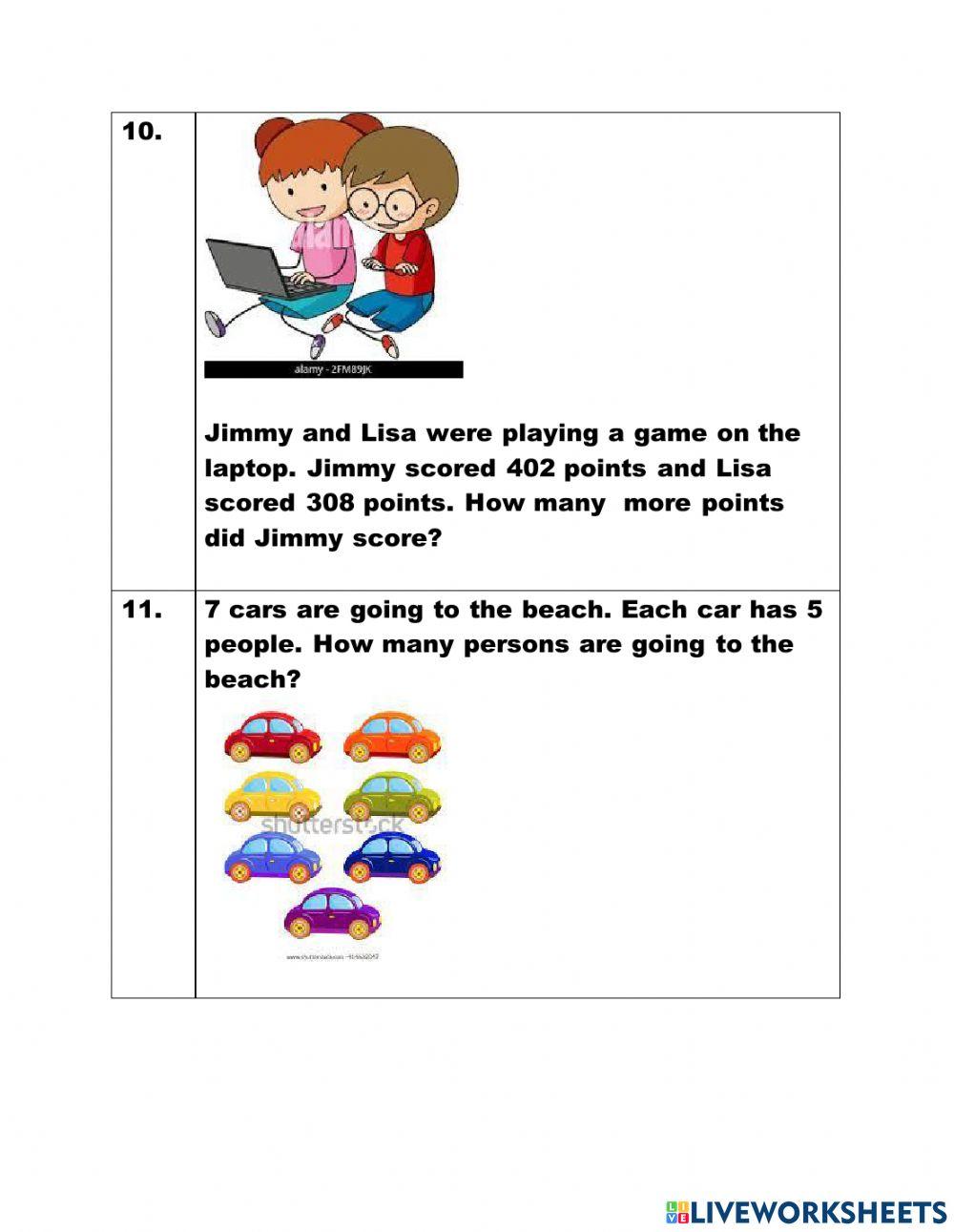 Maths Term 2 online exercise for | Live Worksheets