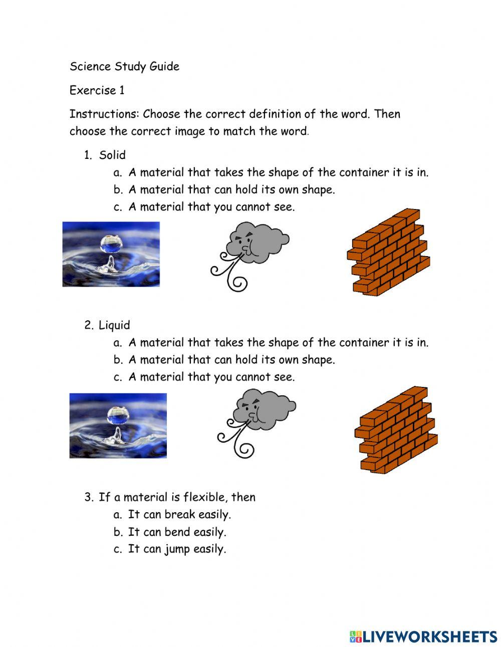 science materials year 2