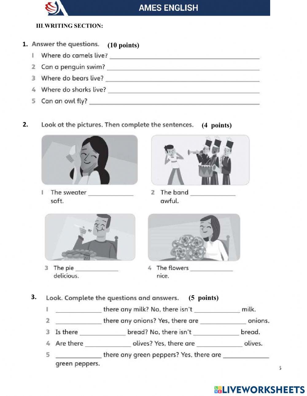 Movers 2 - Fina… | Free Interactive Worksheets | 1910297