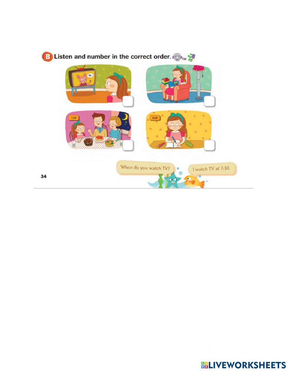 Listen and numb… | Free Interactive Worksheets | 1910288