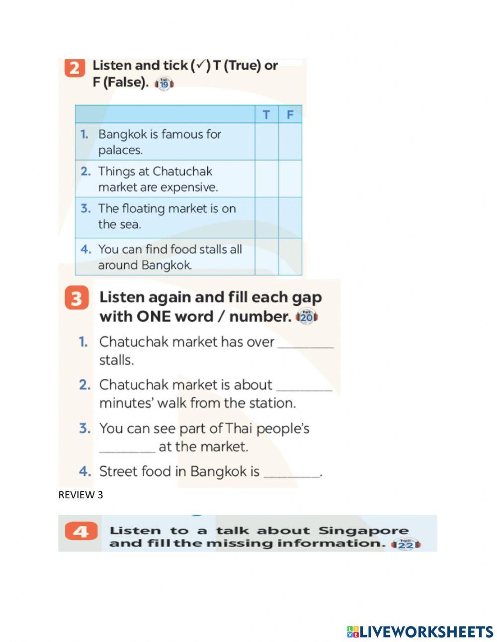 e7 second midterm listening online exercise for | Live Worksheets