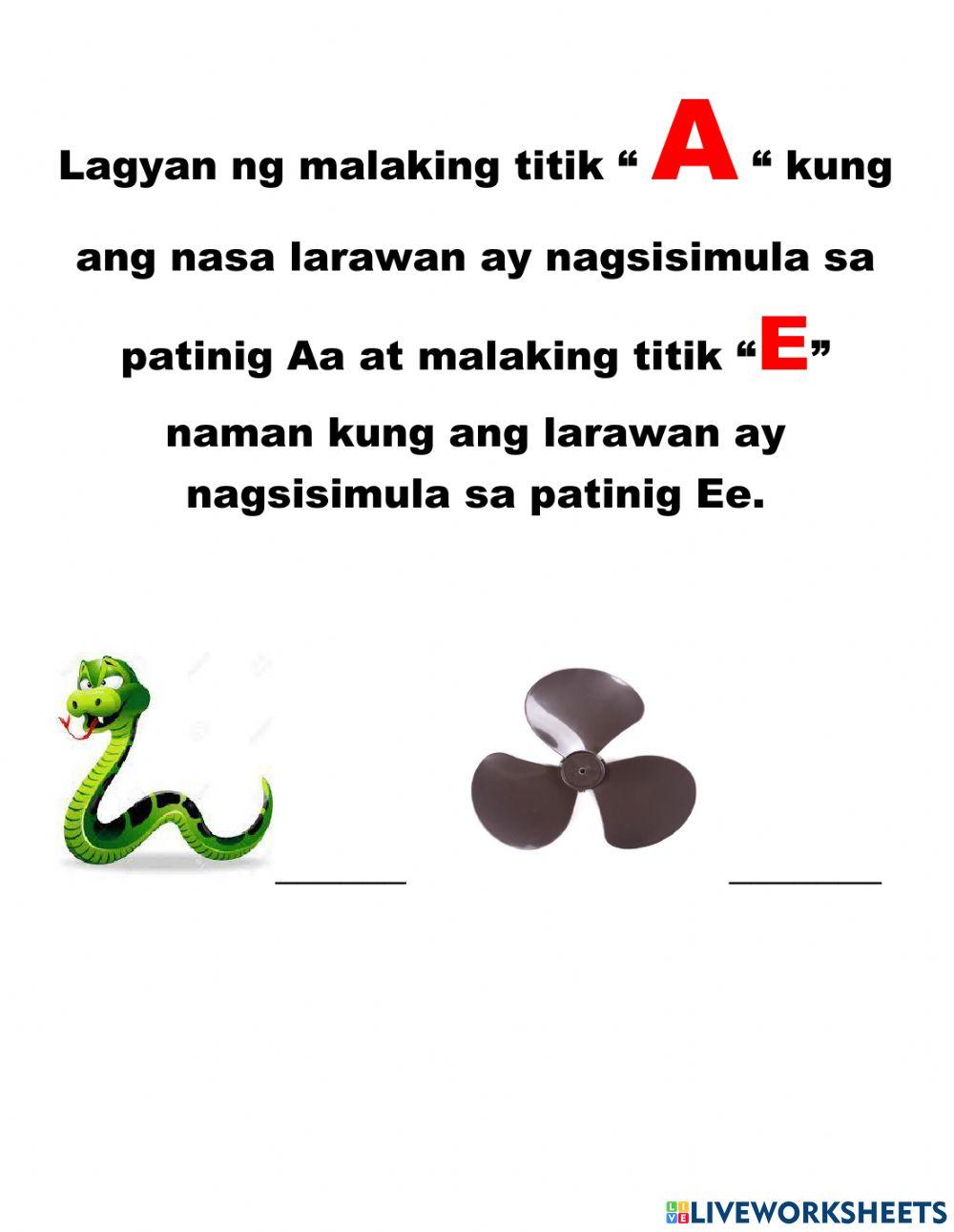 FILIPINO online exercise for | Live Worksheets