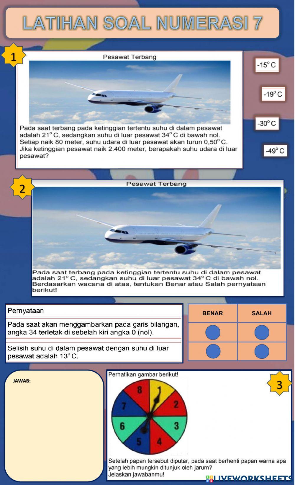 Numerasi 7 Pulgalas activity | Live Worksheets