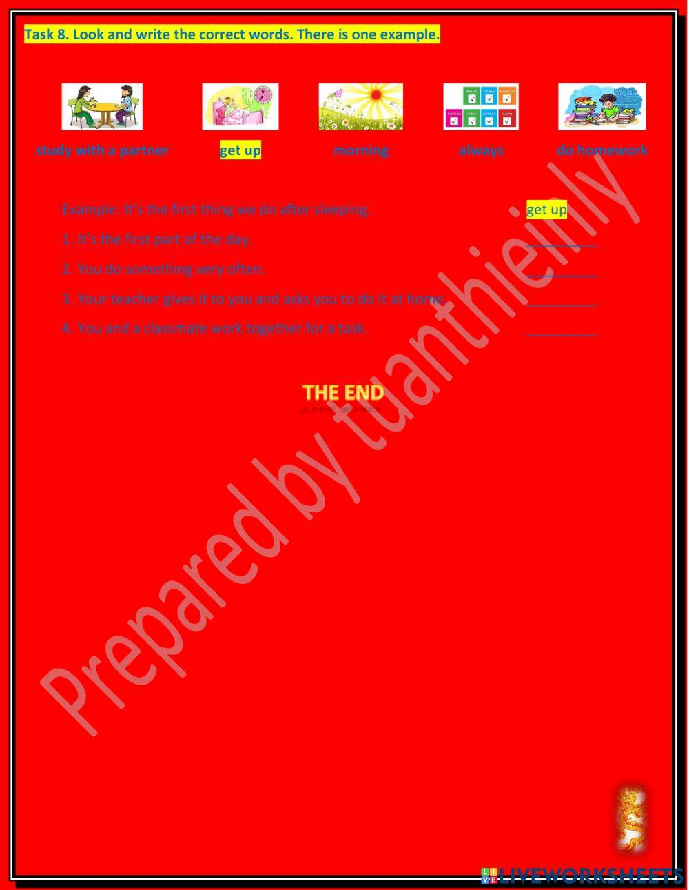 Reading End Term 1 - G5 worksheet | Live Worksheets