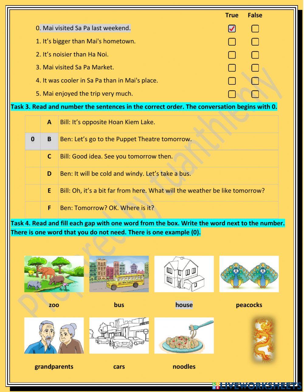 Reading End Term 2 - G5 worksheet | Live Worksheets