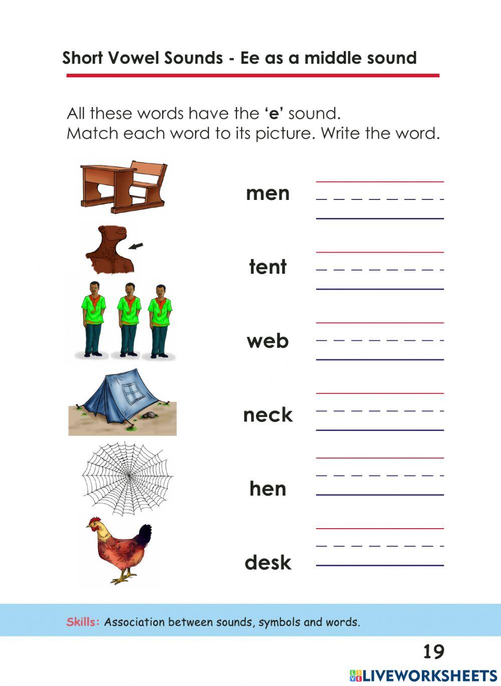 Short Vowel Sounds 1950883 | pcselearning | Live