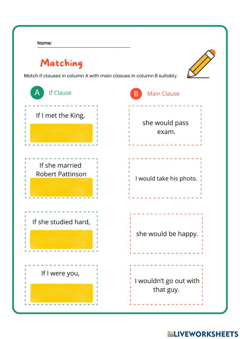 2nd Conditional interactive exercise for 12 | Live Worksheets