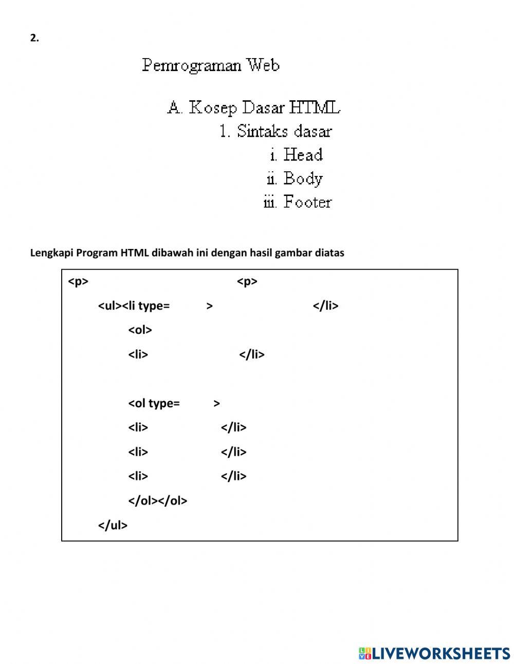 Pts smk worksheet | Live Worksheets