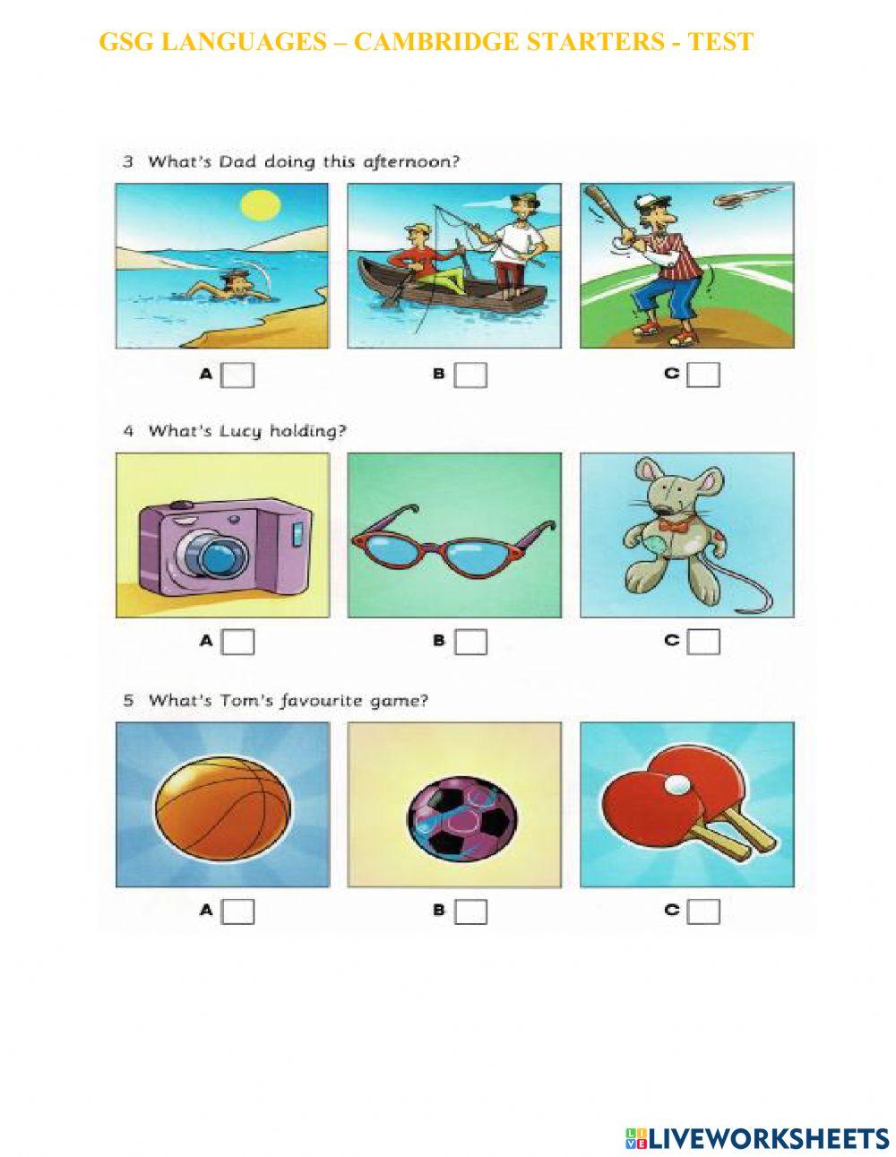 STARTERS LISTEN Free Interactive Worksheets 3569204 starters-listen-free-interactive-worksheets-3569204
