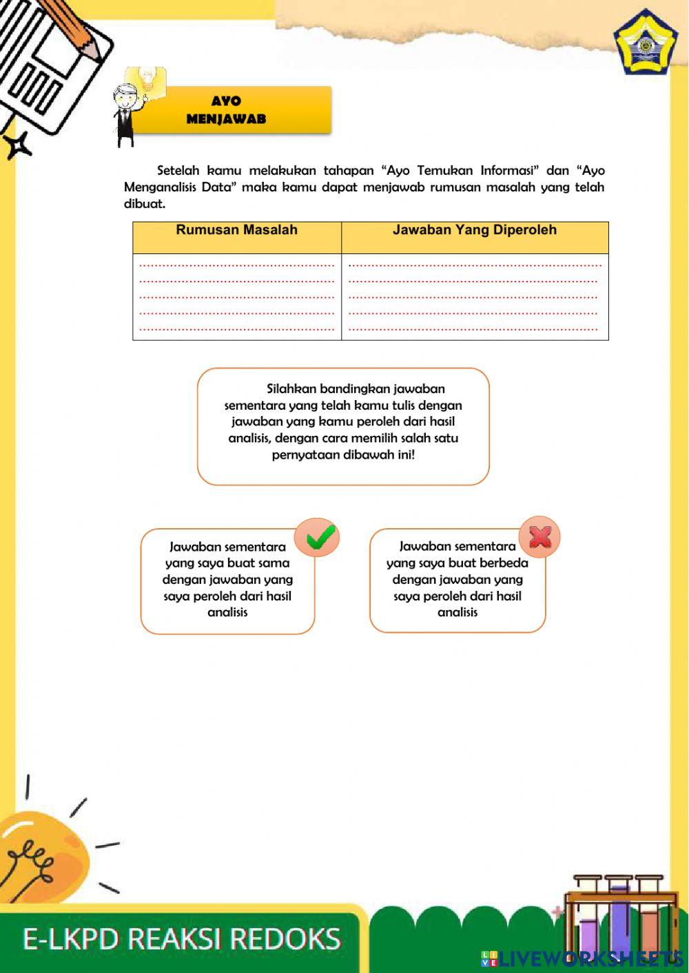 Sub materi 6 biloks worksheet | Live Worksheets