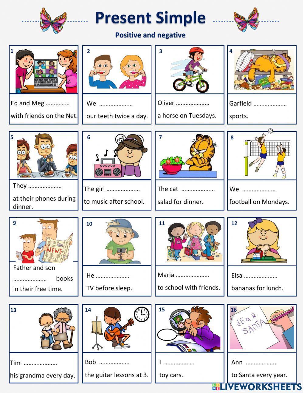 830101 | Present Simple | Silvana | LiveWorksheets