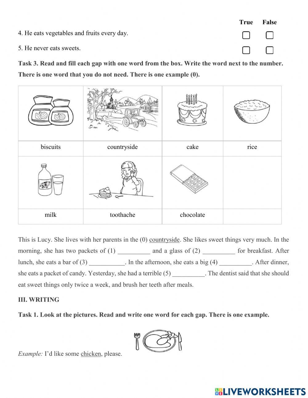 U17 reading G5 worksheet | Live Worksheets