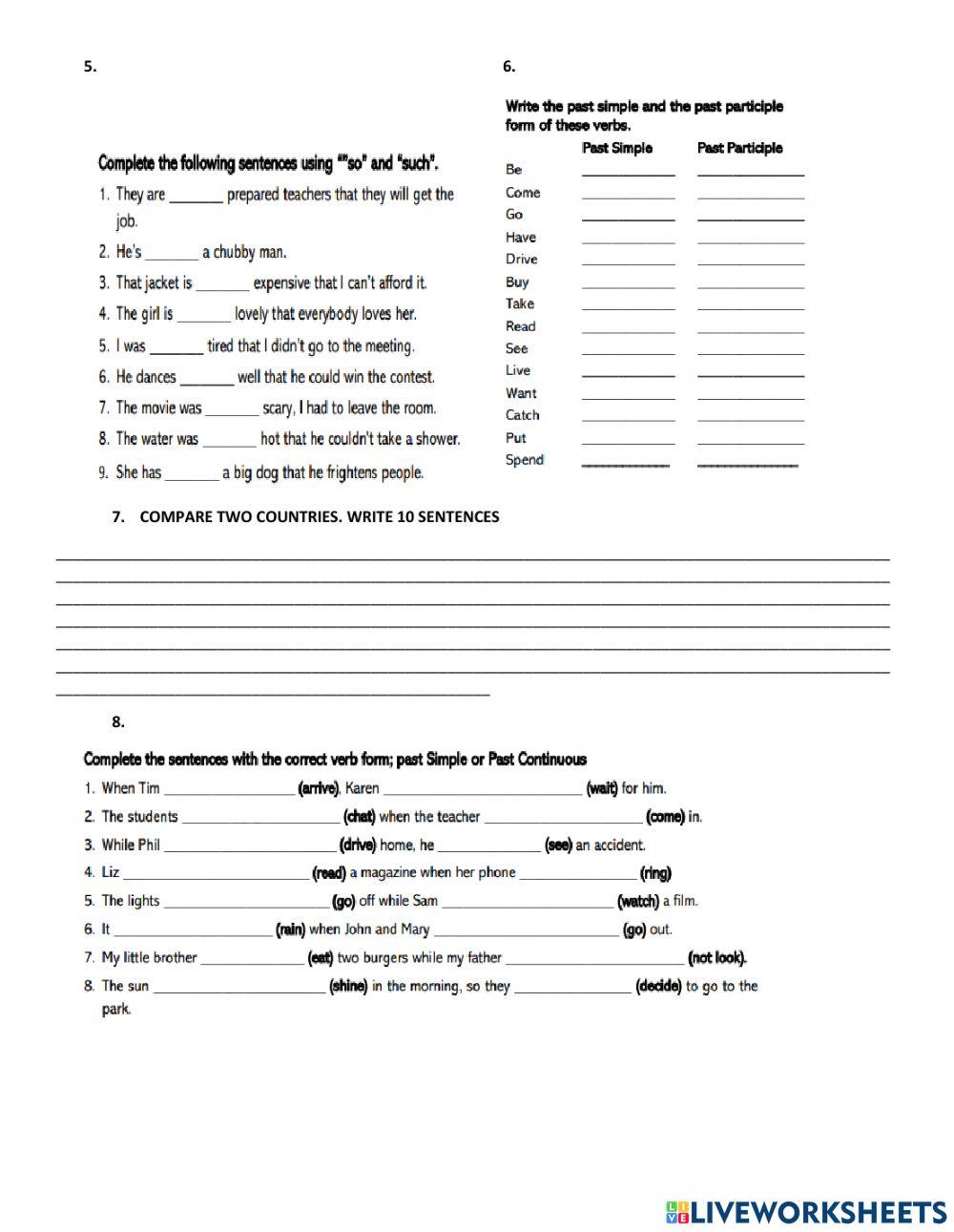 General english online exercise | Live Worksheets