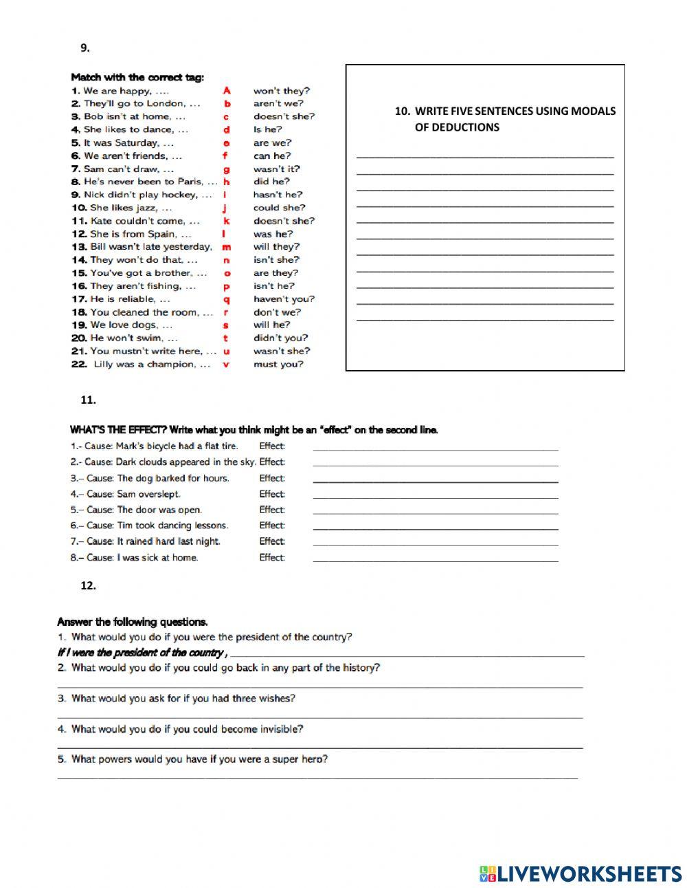 General english online exercise | Live Worksheets