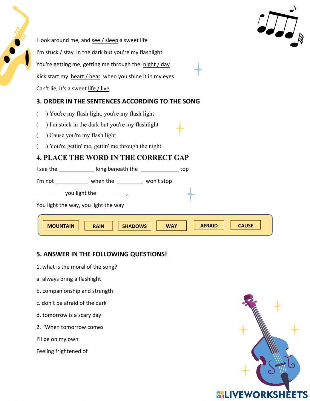 Exercise Worksh… | Free Interactive Worksheets | 1953982