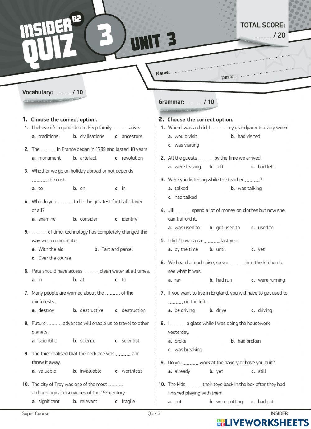 6853850 | Insider B2 - Quiz 3 | Angeliki Kazakidou