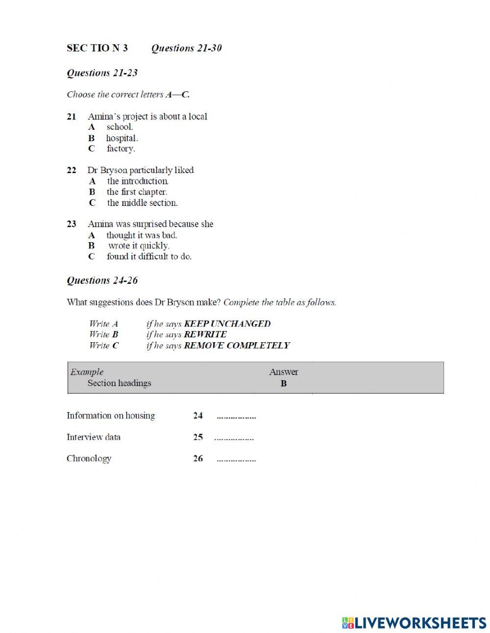 1954271 | Ielts listening test 4(book 3 part 3)