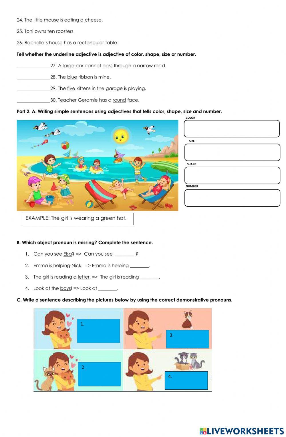 LANGUAGE 1 online exercise for | Live Worksheets