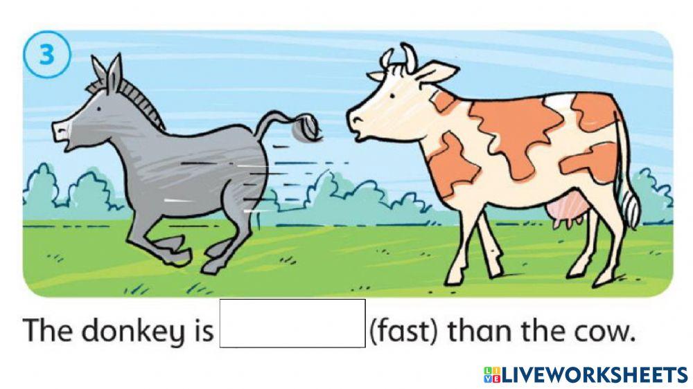 Comparative online exercise for grade 3 | Live Worksheets