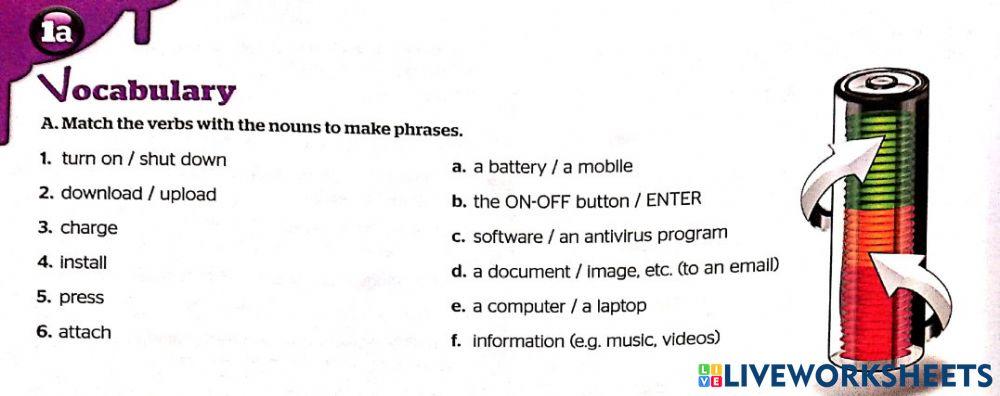 Unit 1 Let's Chat 1a Vocabulary A online exercise for | Live Worksheets