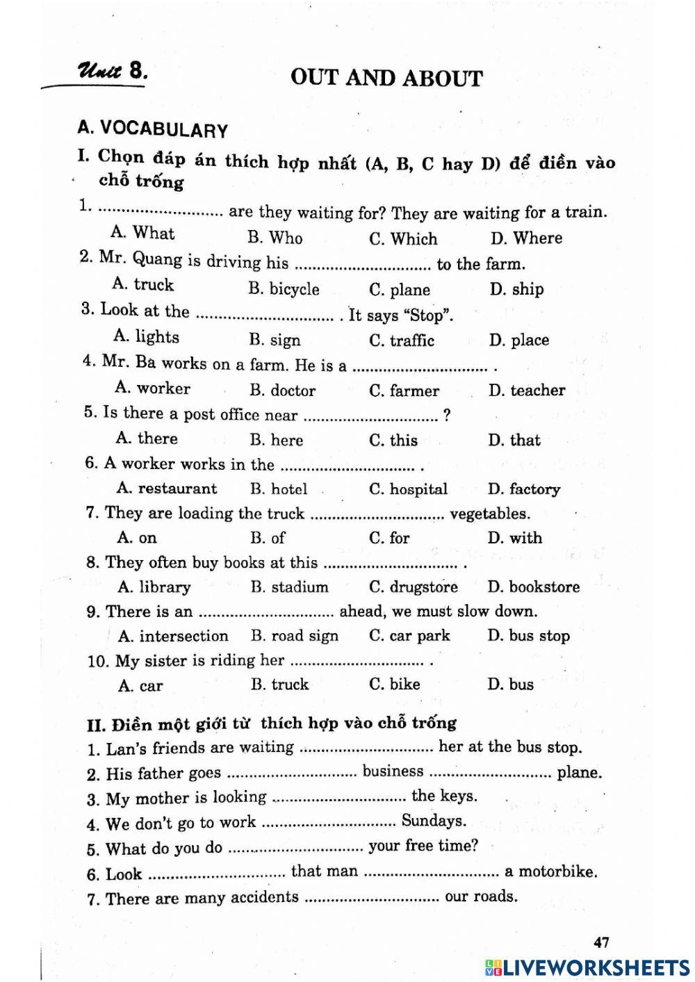 English 6 review worksheet | Live Worksheets