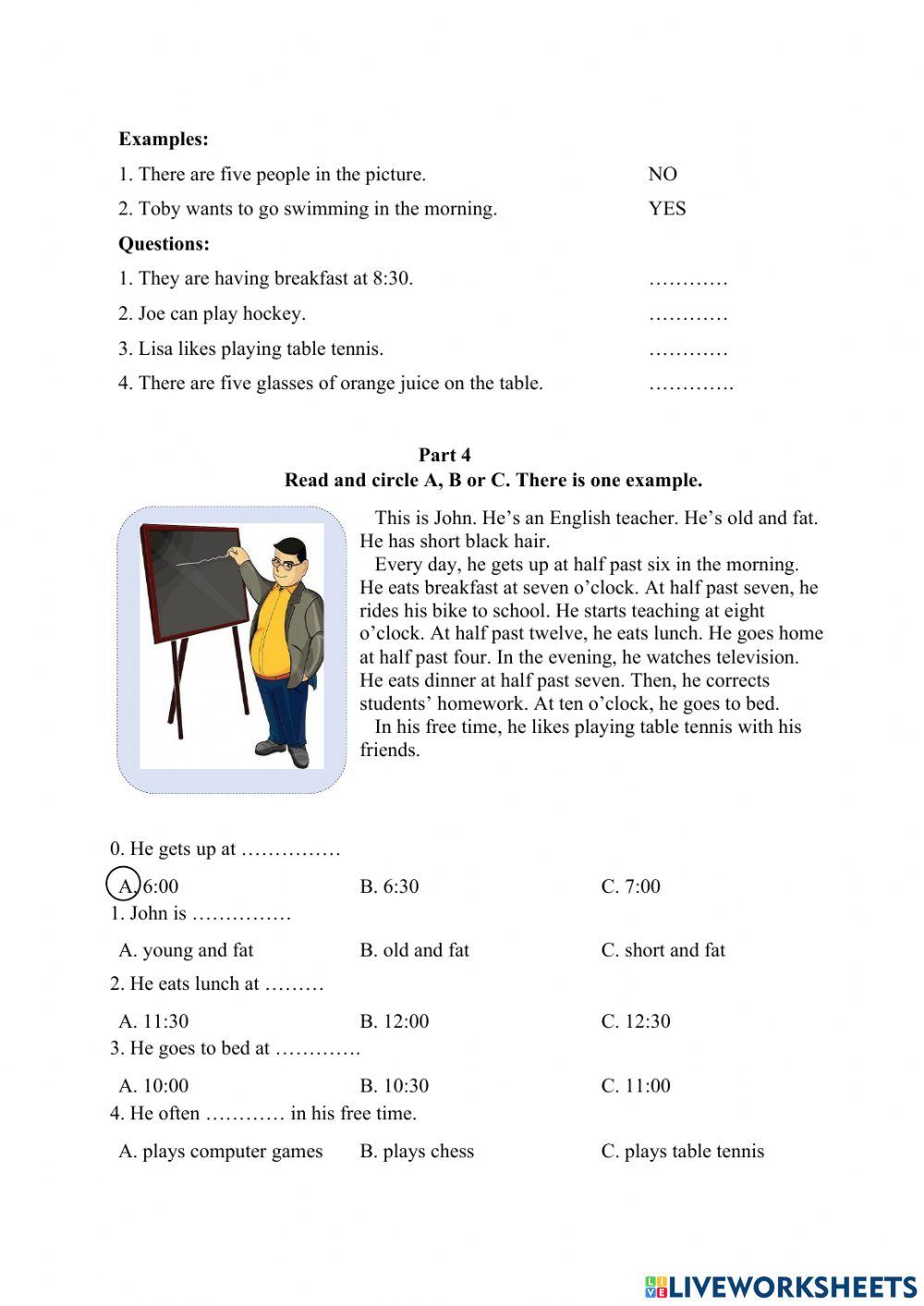 2nd MID-TERM GRADE 4 online exercise for | Live Worksheets
