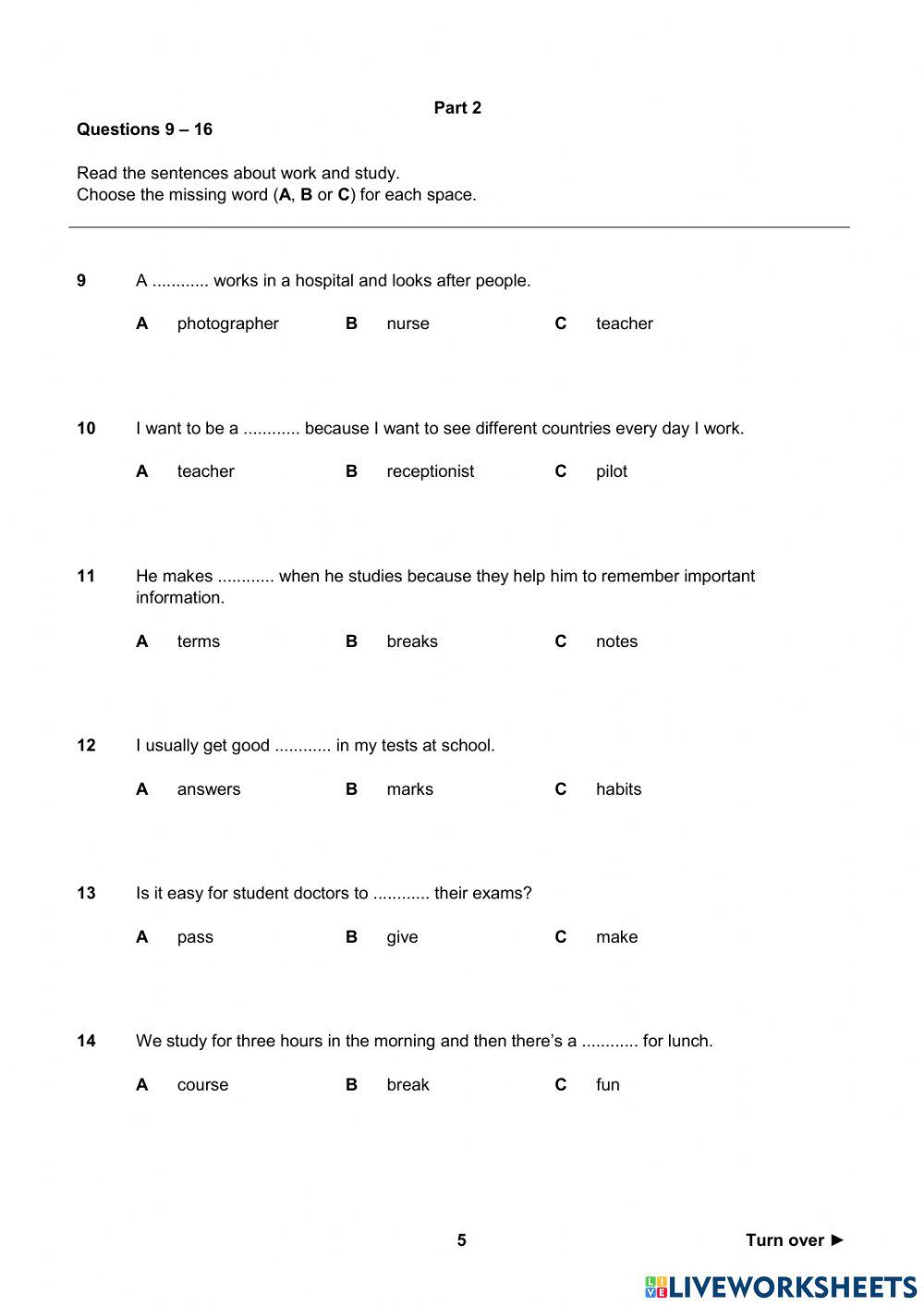 Empower a2-unit 2-b worksheet | Live Worksheets