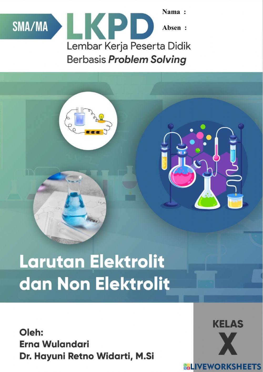 E-LKPD Larutan Elektrolit dan Non Elektrolit Bagian 3