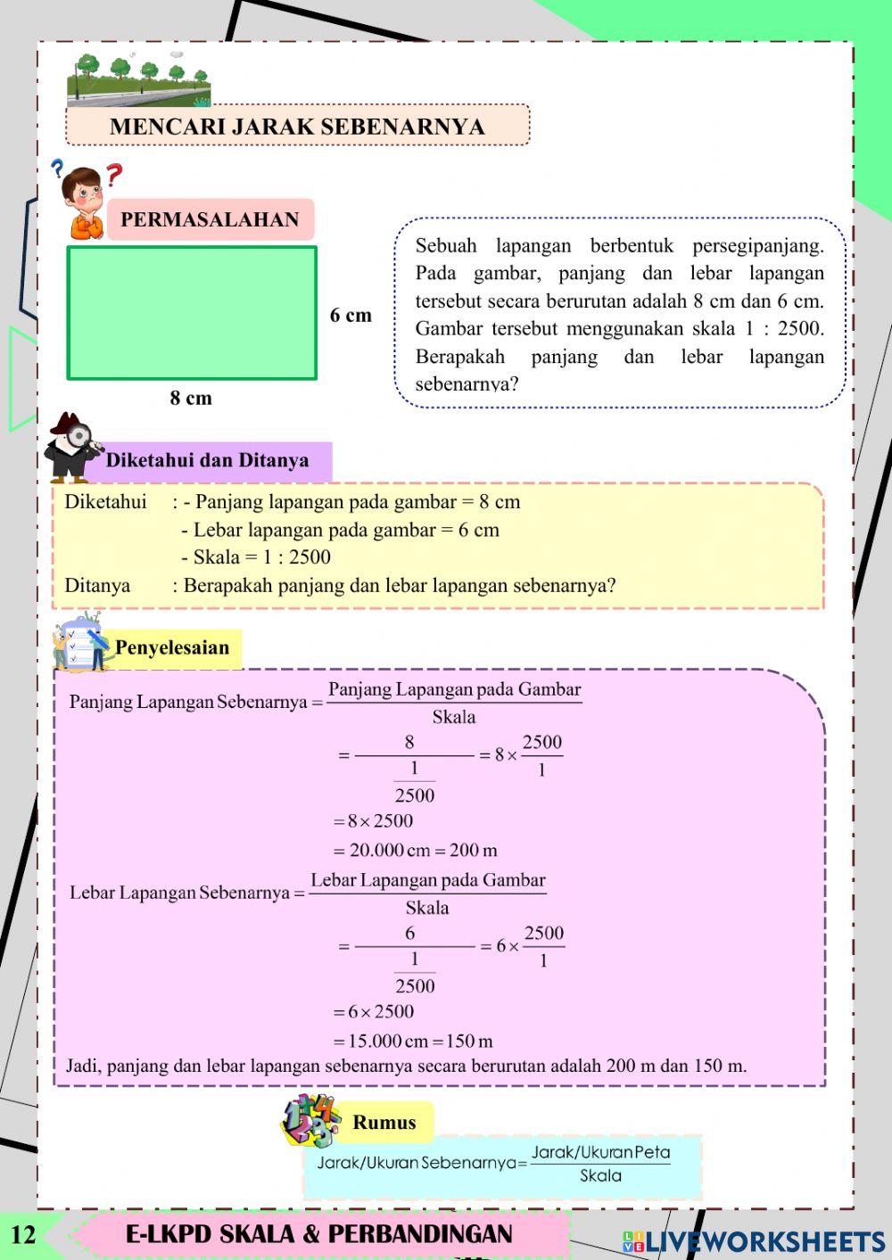Skala dan Perba… | Free Interactive Worksheets | 1996050