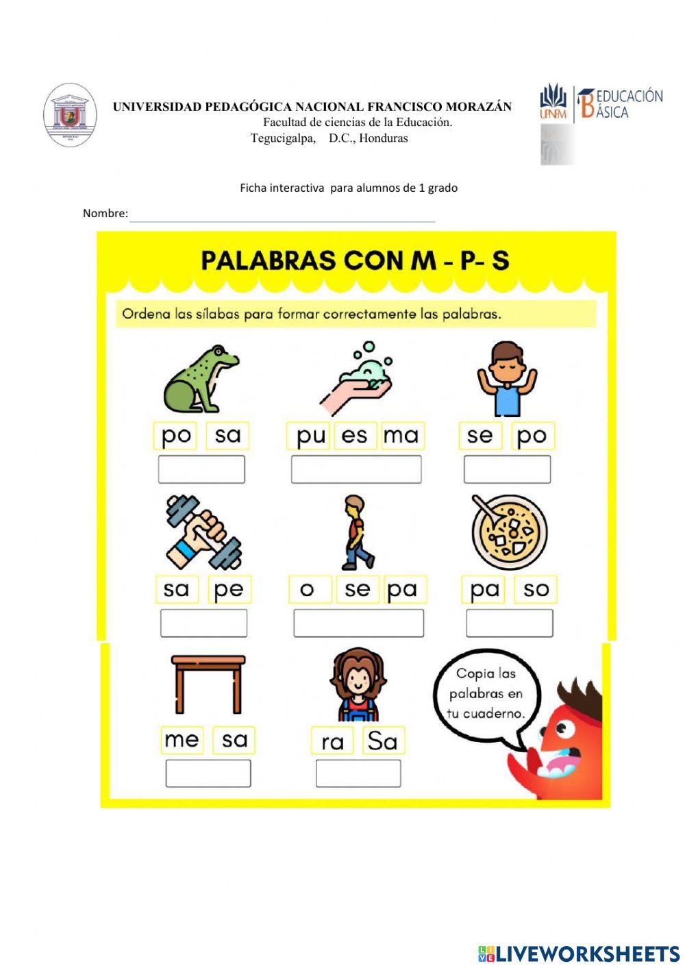 Español | Free Interactive Worksheets | 1956535