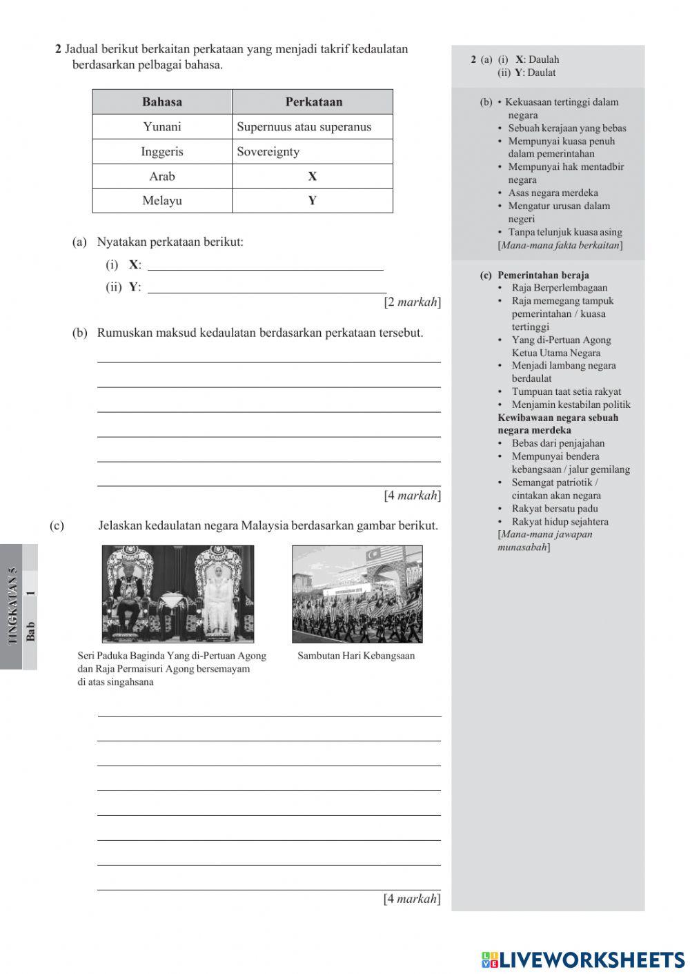Modul latihan exercise | Live Worksheets