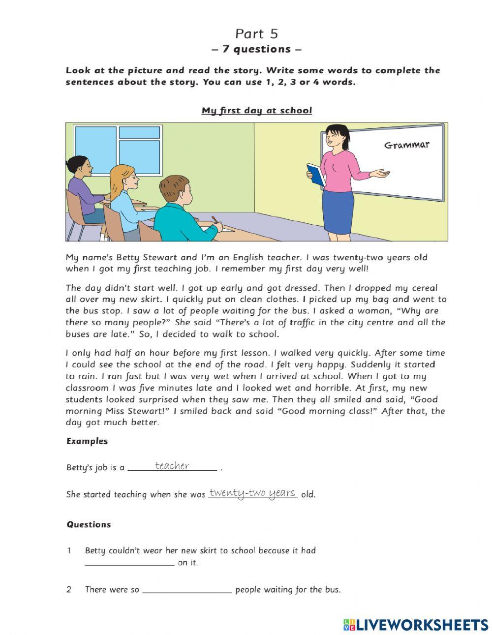 Flyers practice test plus - test 1 - reading 2801688