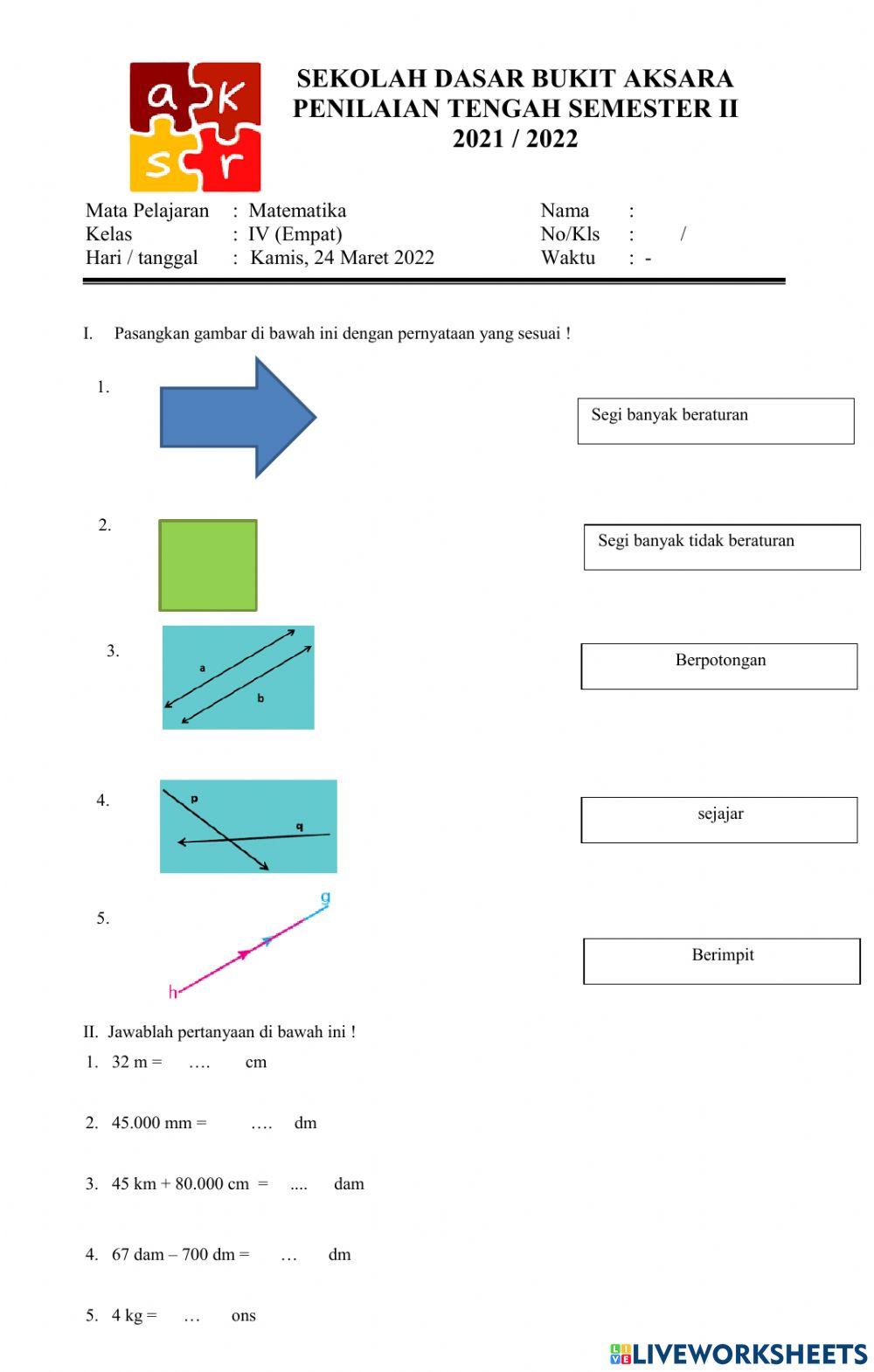 1957509 | PTS mat sem 2 | ennidwi | LiveWorksheets
