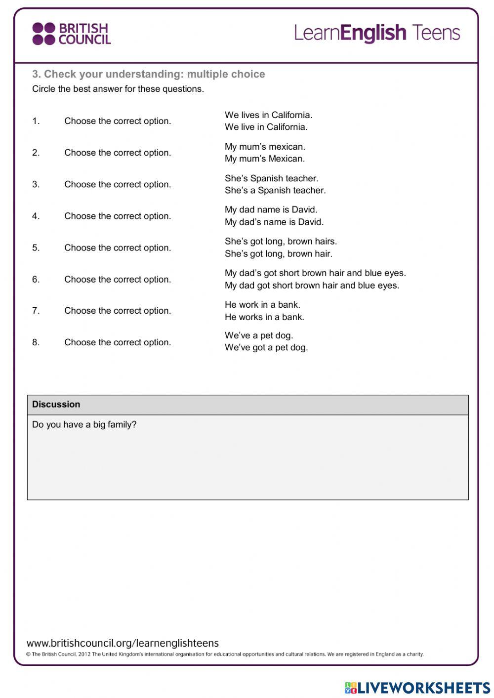1957885 | Wirting Family | jose177 | LiveWorksheets