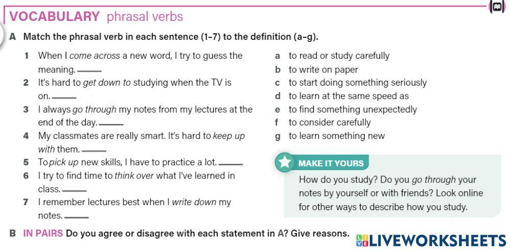 2802571 | PHRASAL VERBS | elprofetapia | LiveWorksheets