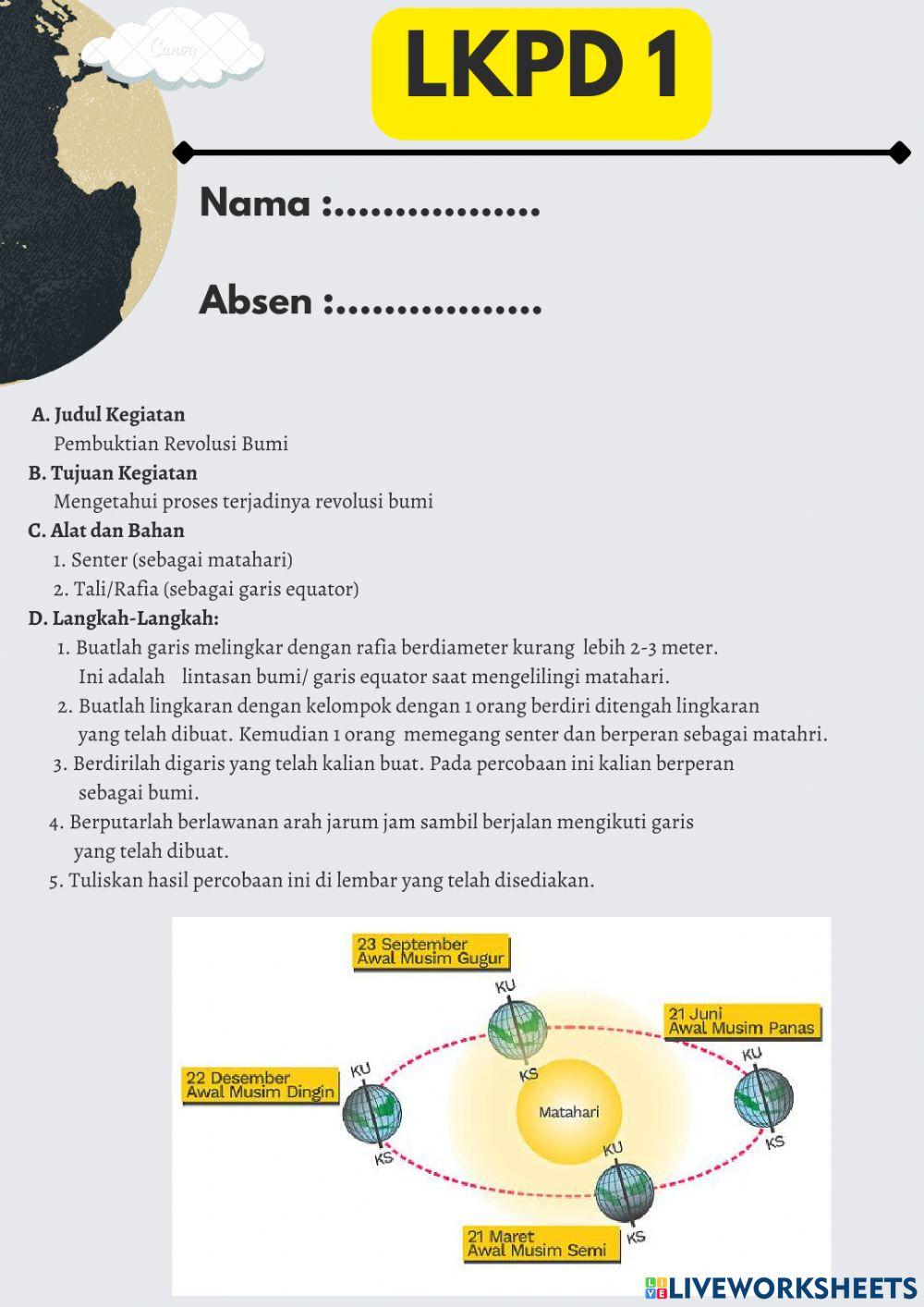 Kelas 6 Kelas 6 worksheet | Live Worksheets