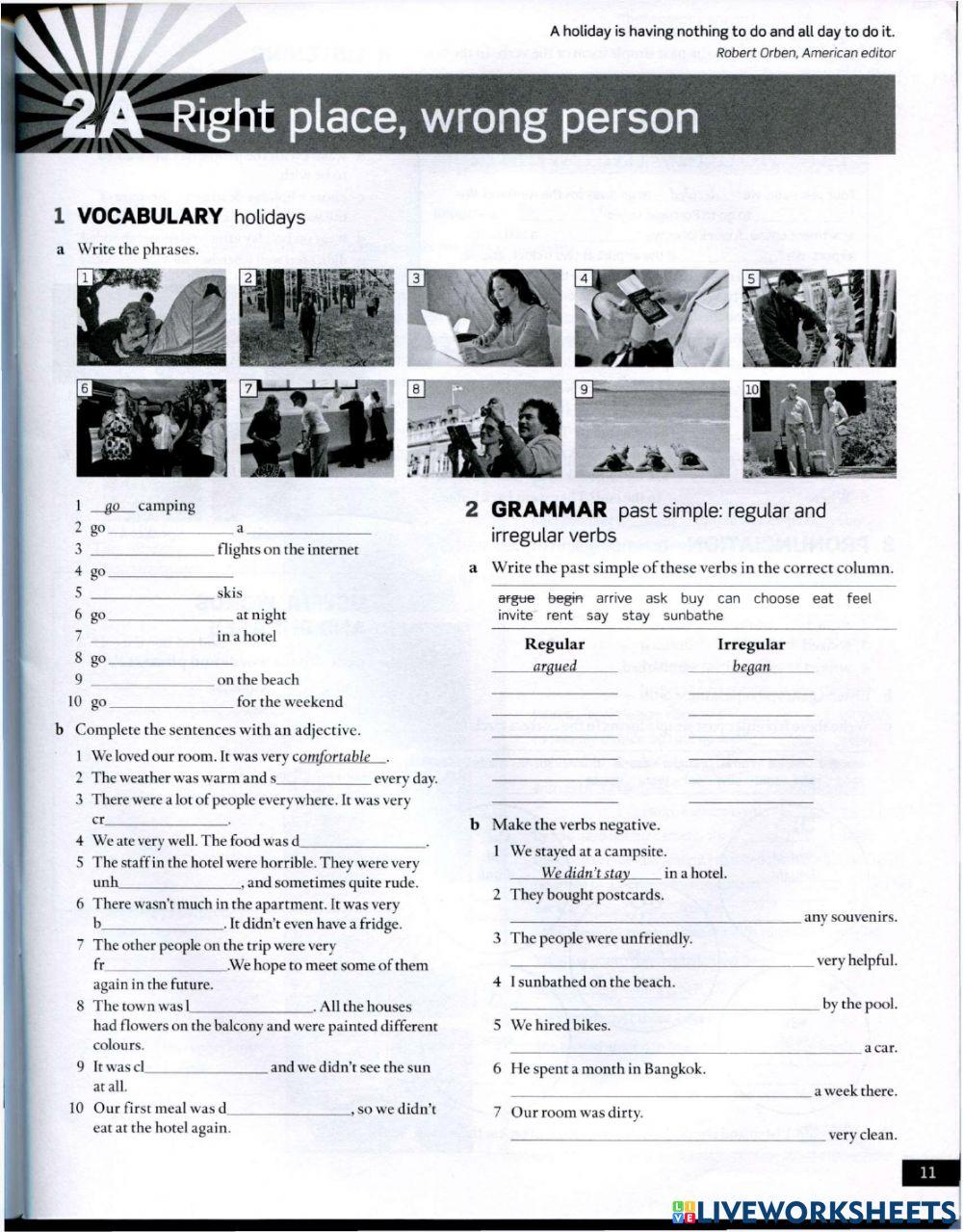 A2-2A-WB-3rd online exercise for | Live Worksheets