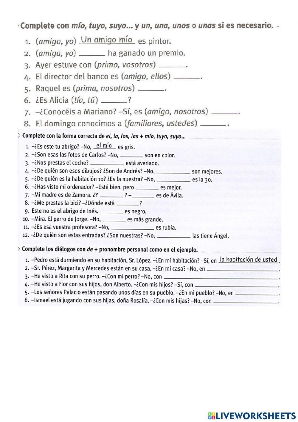 Gramática prática interactive worksheet | Live Worksheets