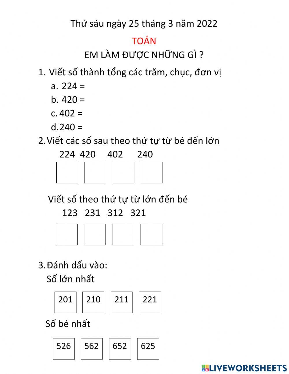 1961303 | Math | Nguyen Thi Thao Nguyen | LiveWorksheets