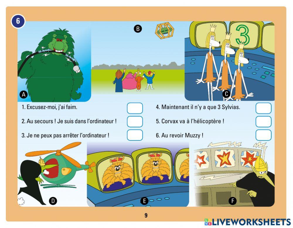 MUZZY 6 - B worksheet | Live Worksheets