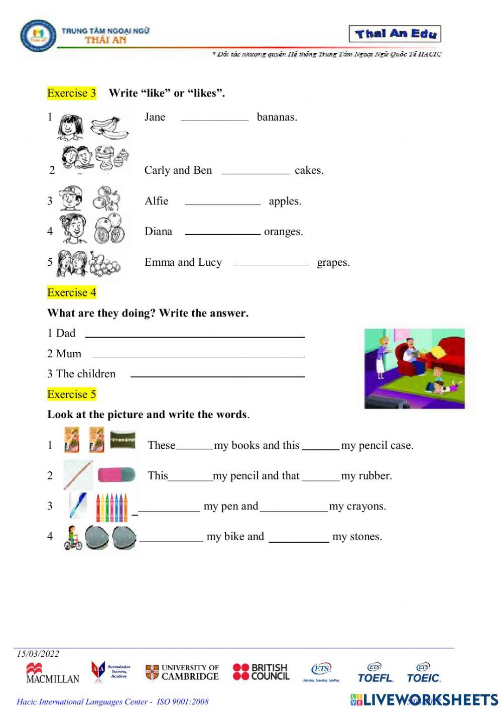 EW2-Test-U1-3 interactive worksheet | Live Worksheets