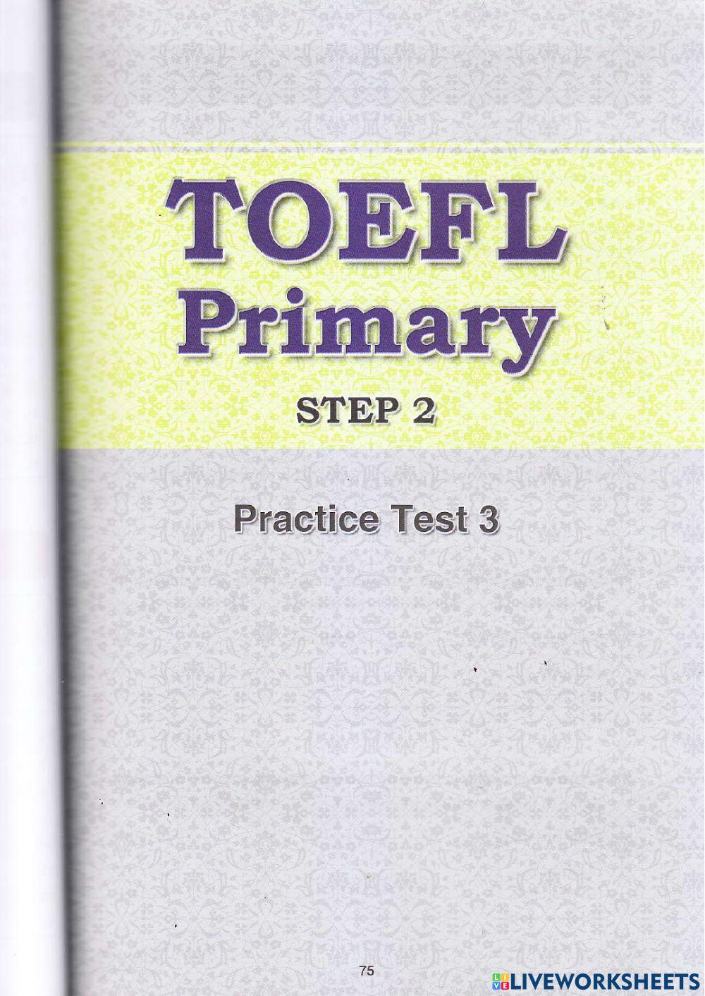 Toefl reading test 3 p1 worksheet | Live Worksheets
