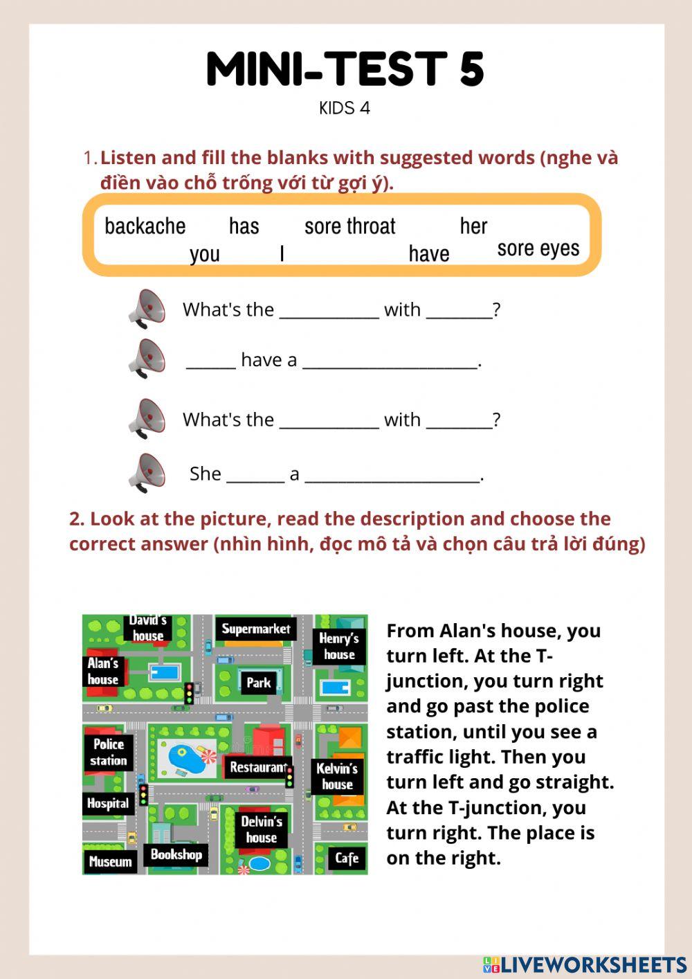 1948519 | Mini test 5 | biananhphu | LiveWorksheets