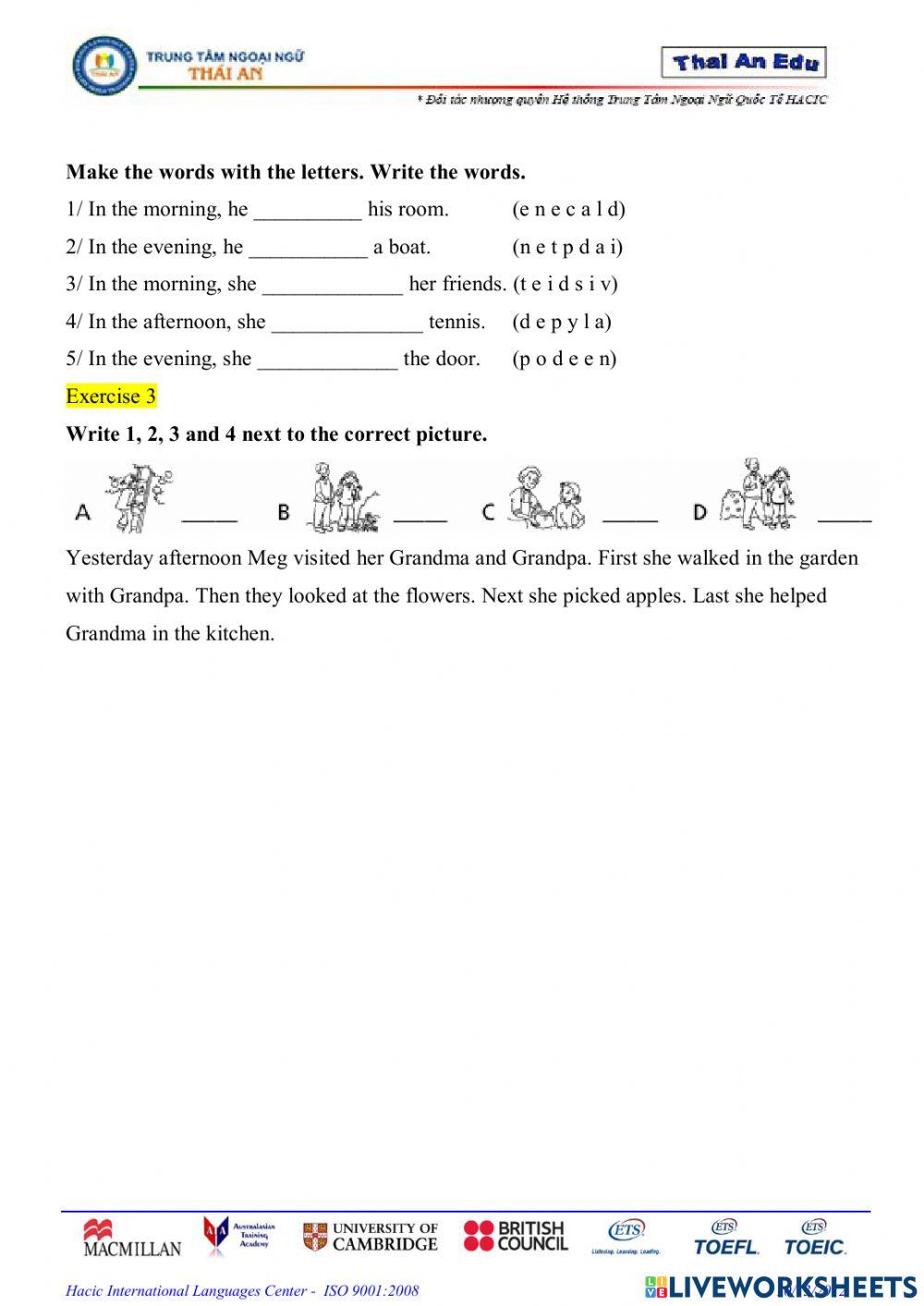 1961922 | EW2-Test-U11 | Hanh Luong | LiveWorksheets