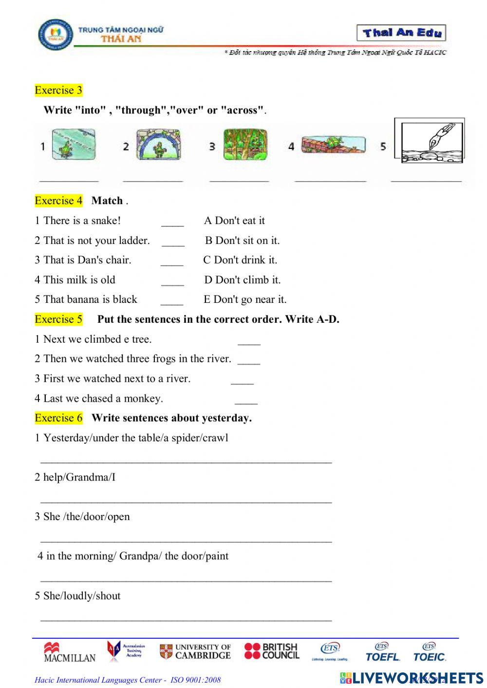 EW2-Test-U10-12 interactive worksheet | Live Worksheets