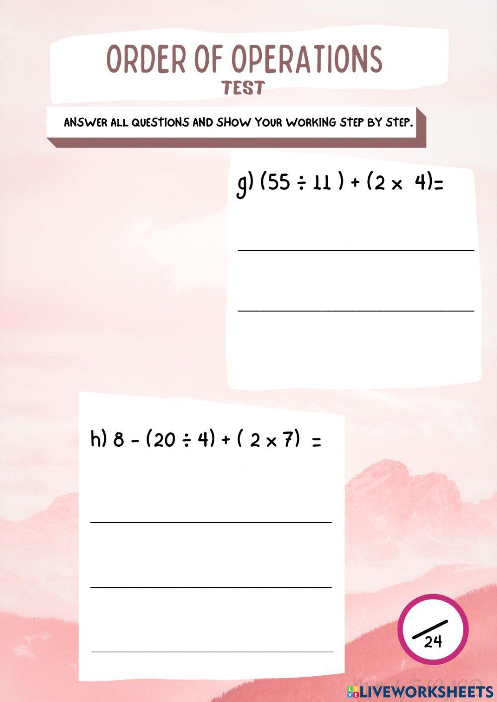 4074943 | ORDER OF OPERATIONS TEST | Azfa_AB