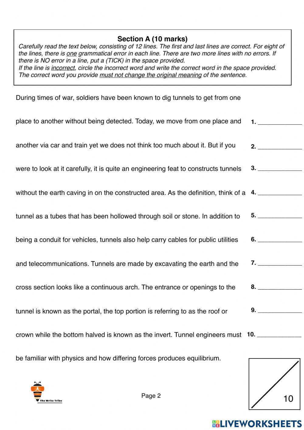 2022 Week 6 s3-4 part 1 worksheet | Live Worksheets